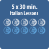 Online Italian lessons: 5 x 30-minute lessons